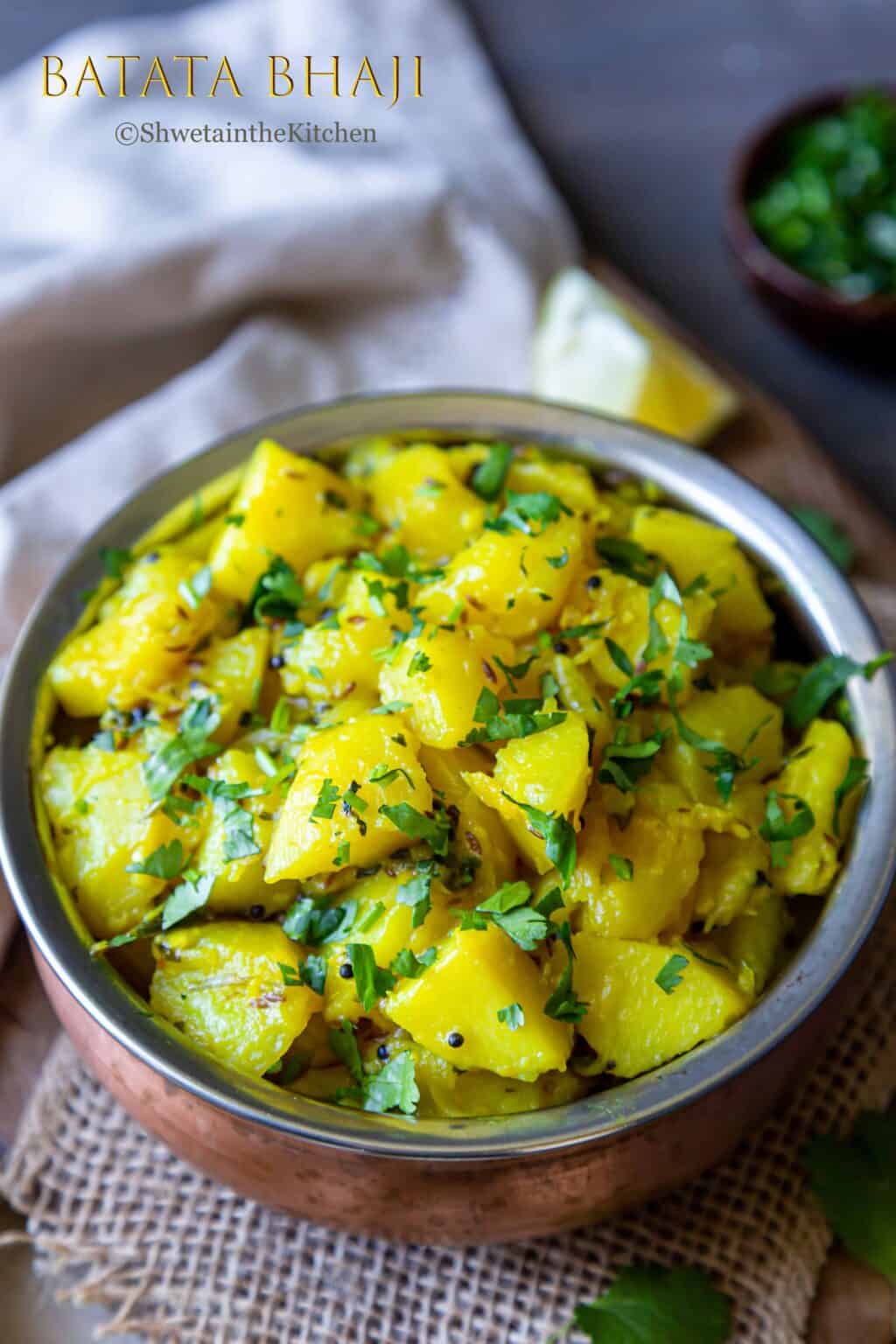 Batata Bhaji - Shweta in the Kitchen