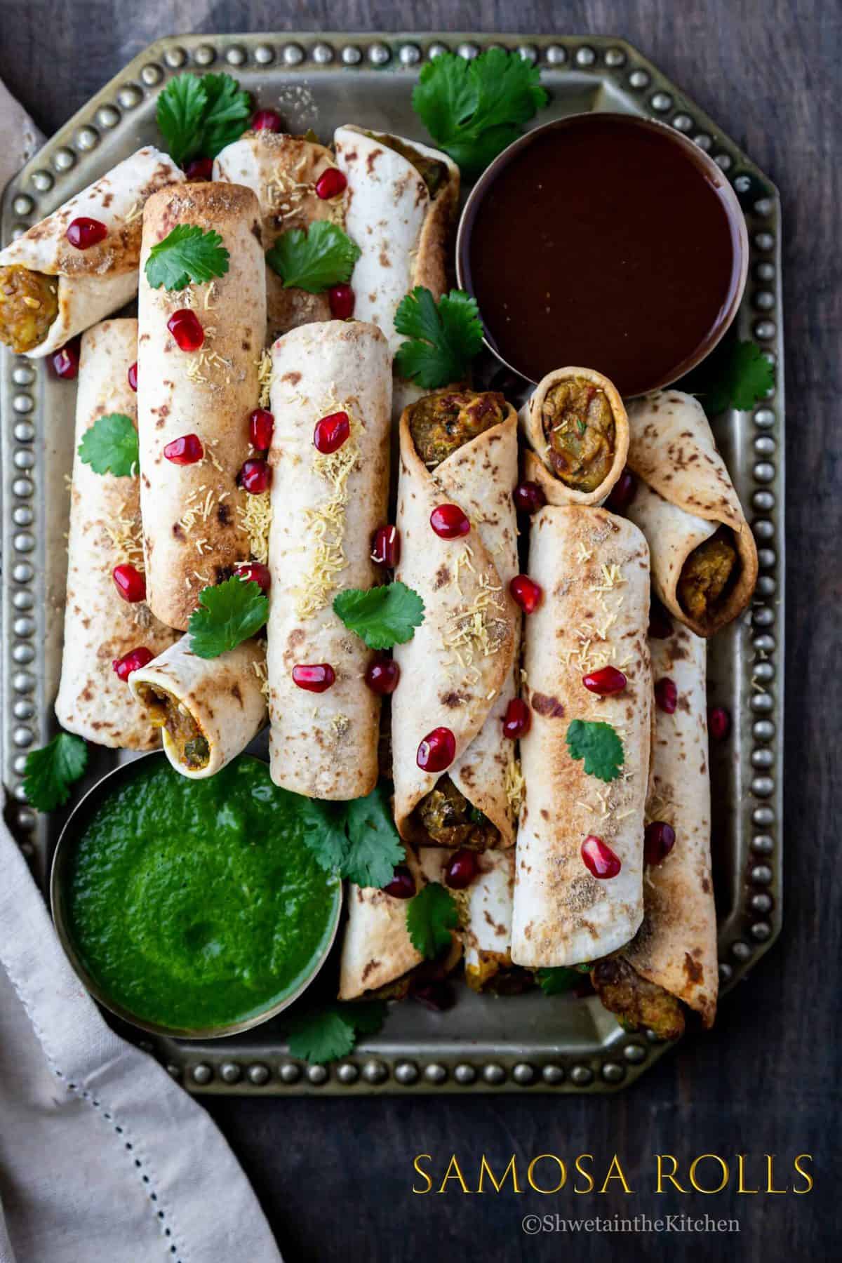 Samosa Rolls - Shweta in the Kitchen