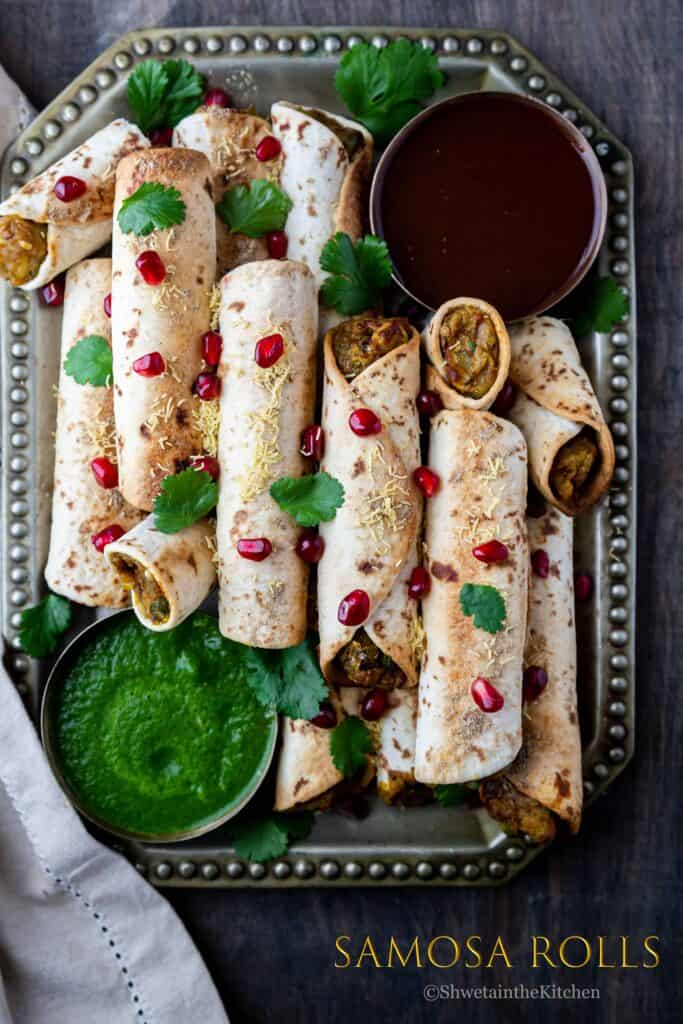 Samosa Rolls - Shweta in the Kitchen