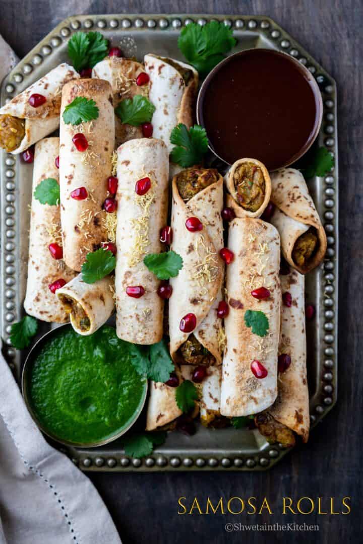 Samosa Rolls - Shweta in the Kitchen