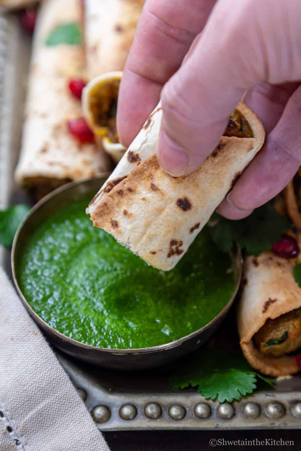 Samosa Rolls - Shweta in the Kitchen