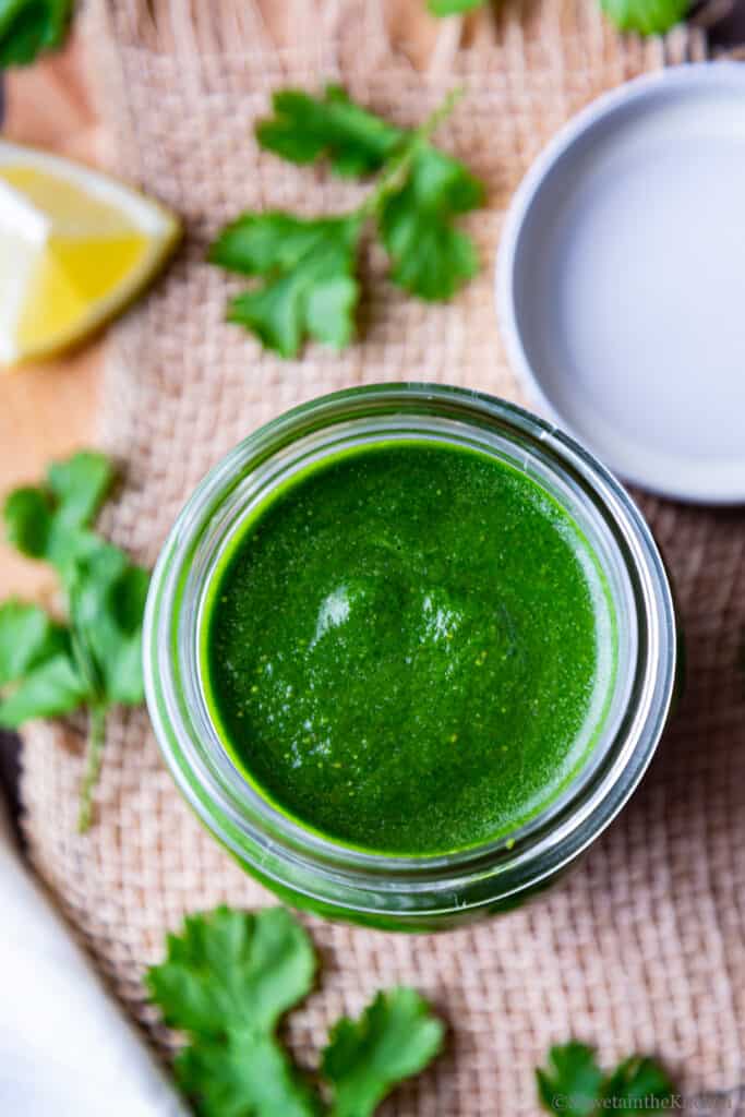 Green Chutney - Cilantro Chutney - Shweta in the Kitchen