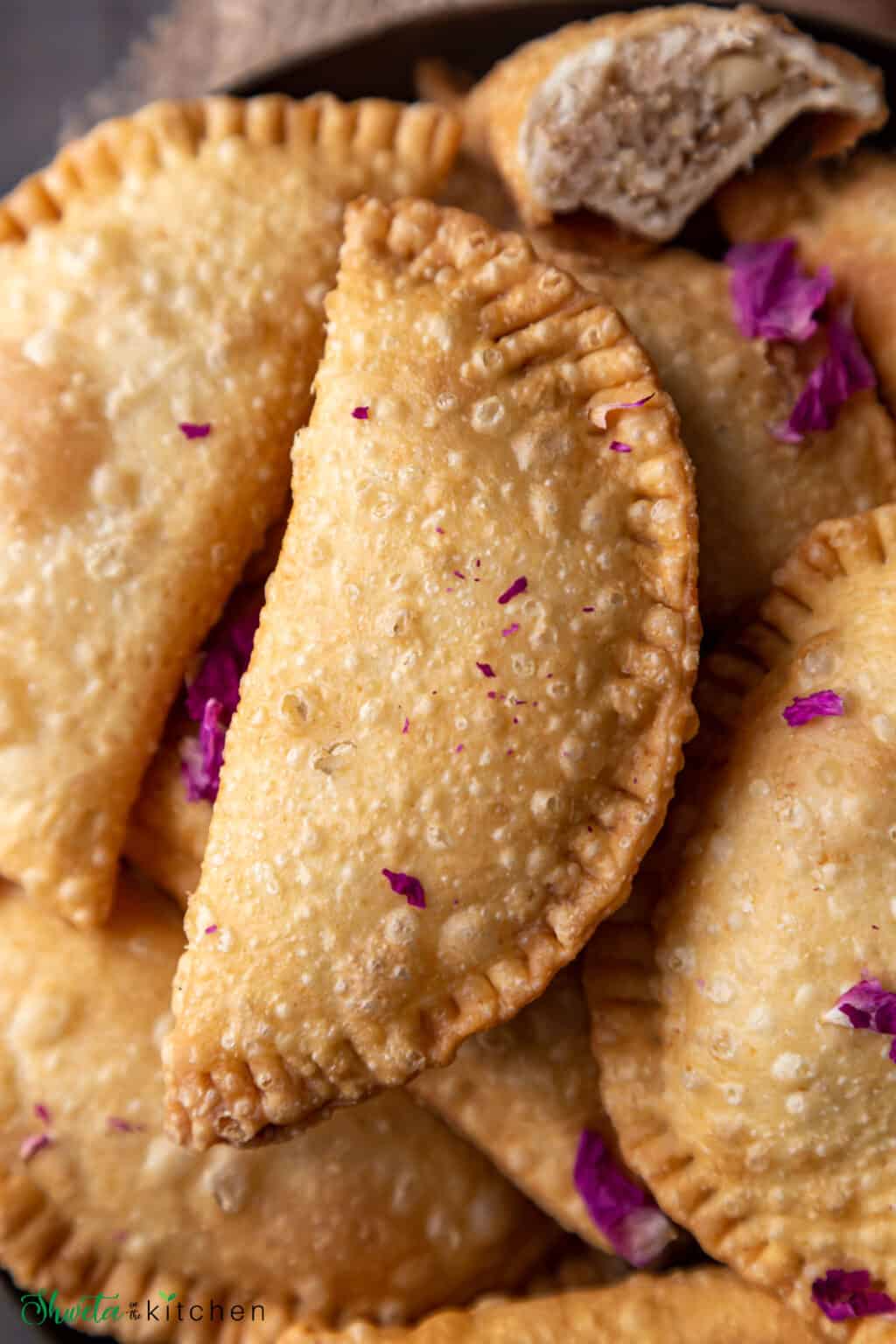 Karanji Recipe (Maharashtrian) - Shweta in the Kitchen