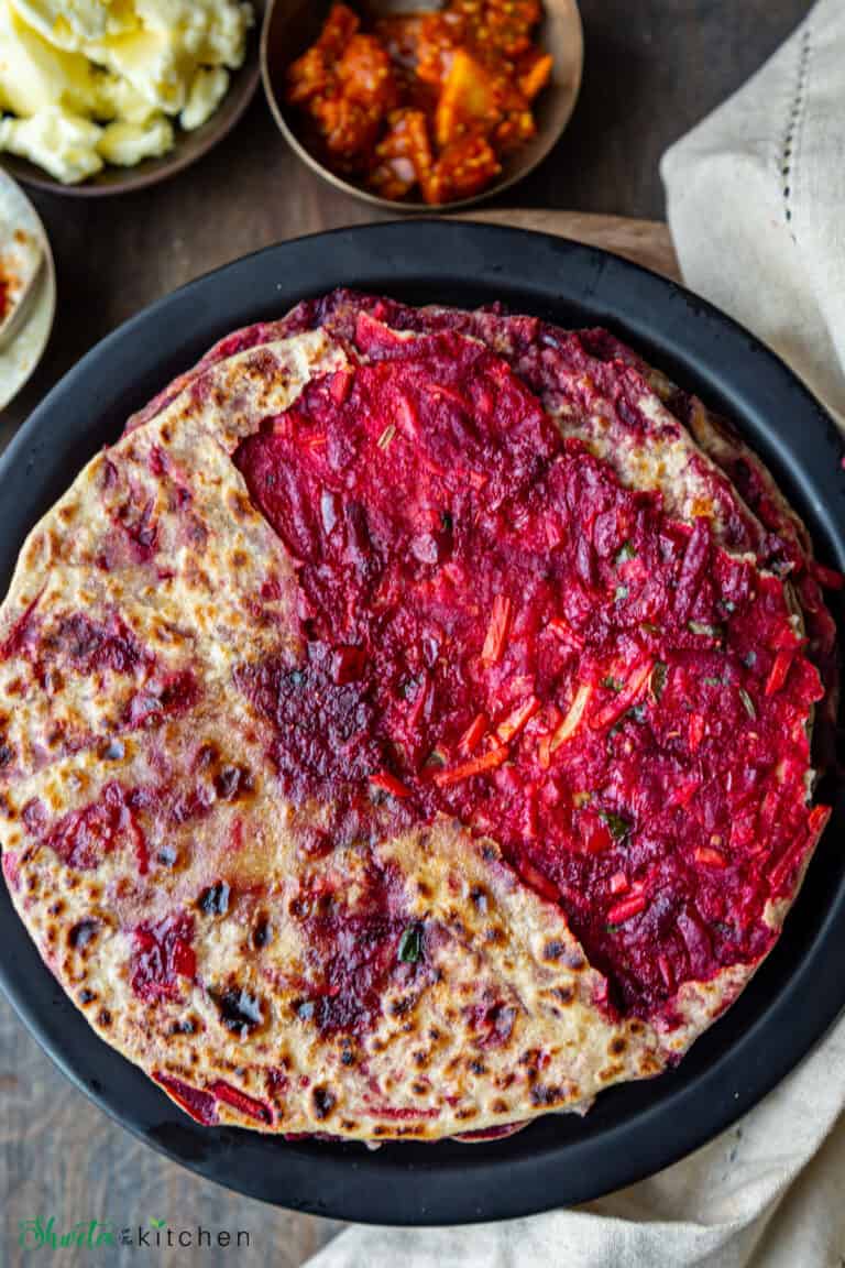 Beetroot Paratha - Shweta in the Kitchen