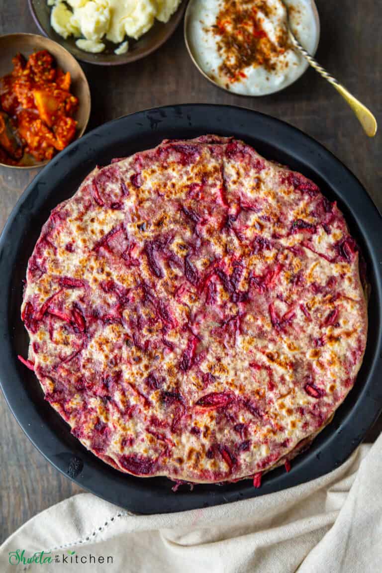 Beetroot Paratha - Shweta in the Kitchen