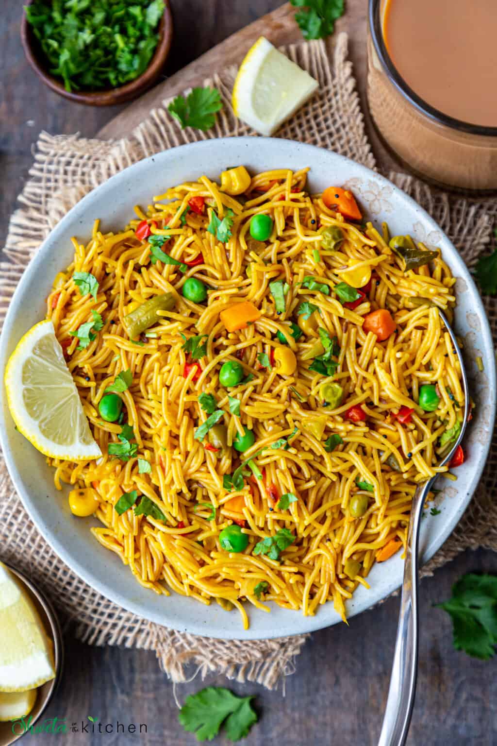 Semiya Upma | Vermicelli Upma - Shweta in the Kitchen