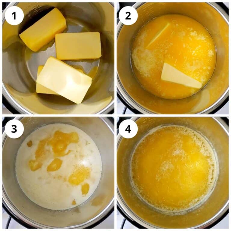 Homemade Ghee From Butter (Instant Pot and Stovetop) - Shweta in the ...