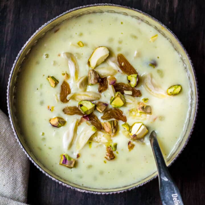 Sabudana Kheer (Tapioca Pudding) - Shweta in the Kitchen