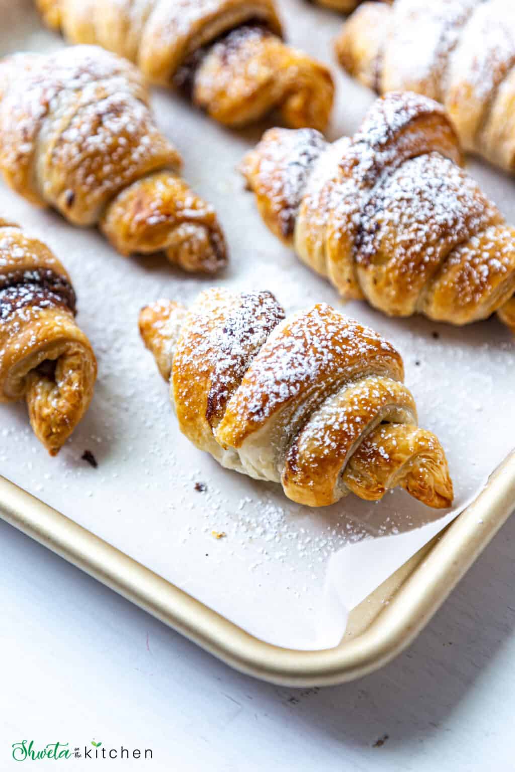 Nutella Croissants - Shweta in the Kitchen