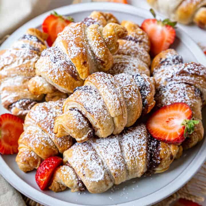 Nutella Croissants - Shweta in the Kitchen
