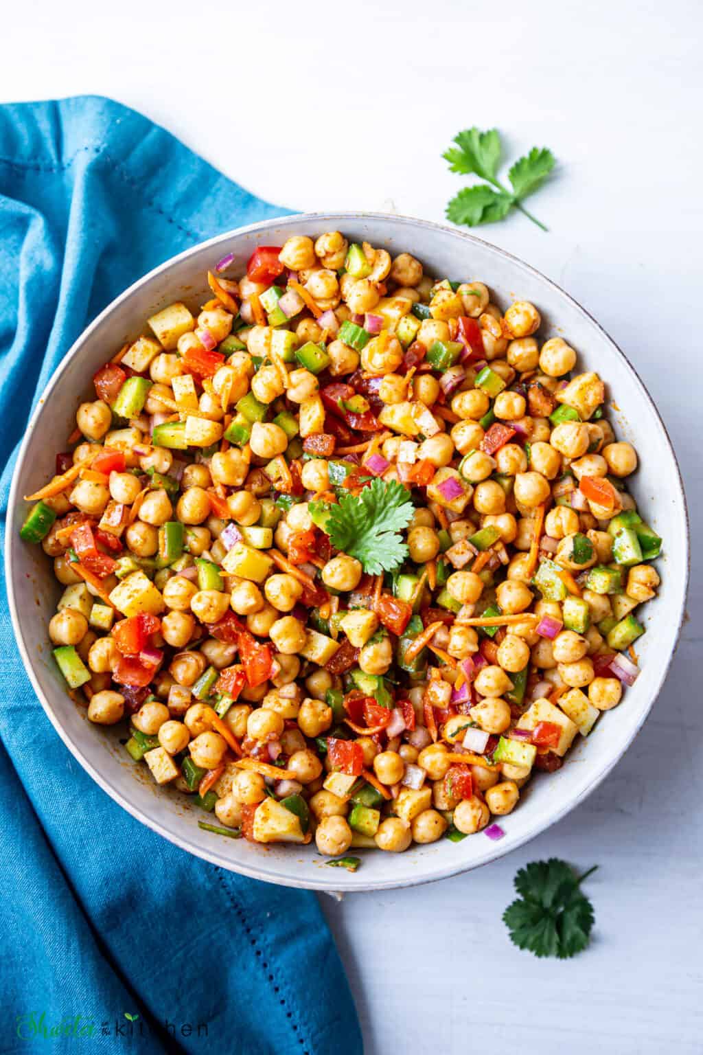 Easy Chana Salad Recipe | Indian Chickpea Salad - Shweta in the Kitchen