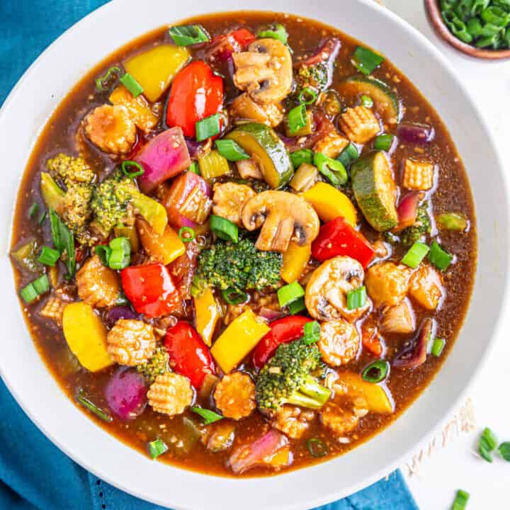 Vegetables in Hot Garlic Sauce - Shweta in the Kitchen