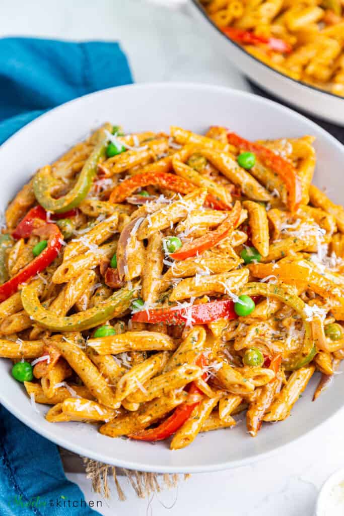 Creamy Vegetarian Cajun Pasta - Shweta in the Kitchen