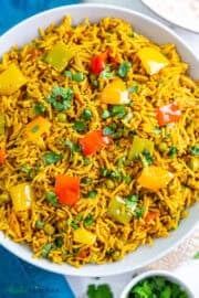 Capsicum Rice | Bell Pepper Rice (Indian) - Shweta in the Kitchen