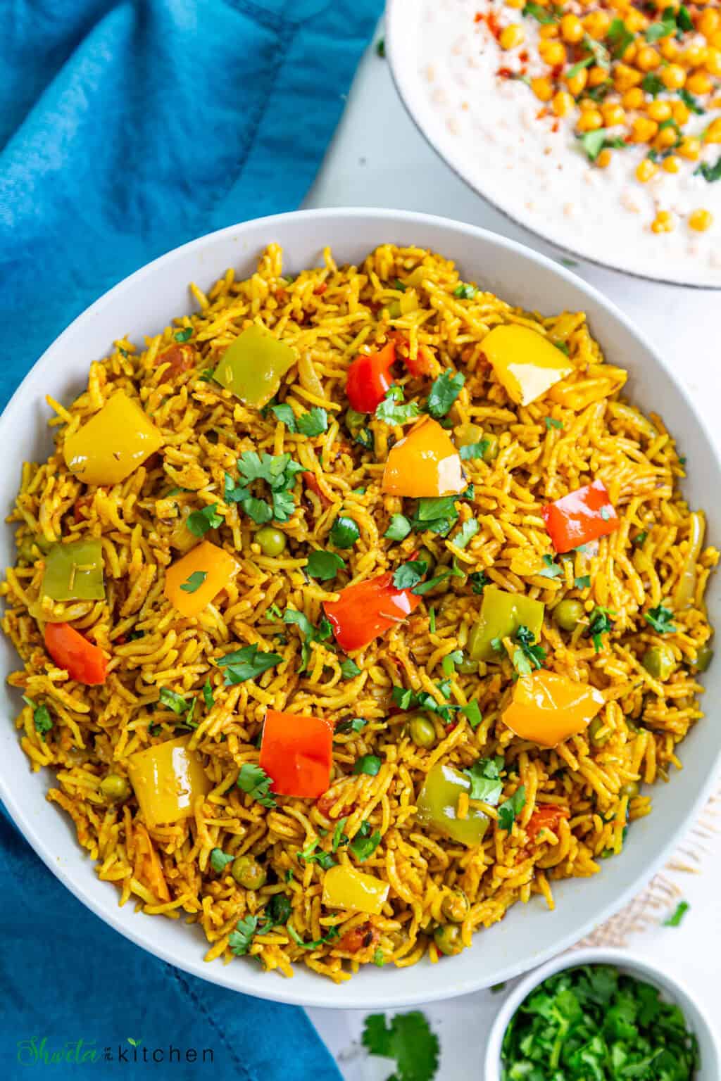 Capsicum Rice | Bell Pepper Rice (Indian) - Shweta in the Kitchen